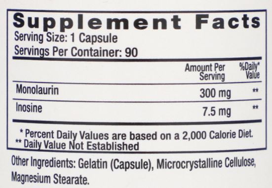 Ecological Formulas Monolaurin,, 300 mg | Village Green Apothecary
